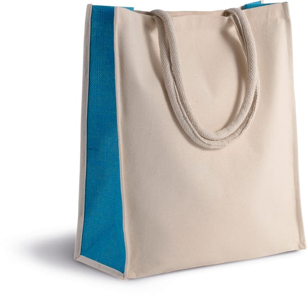 Shopper van katoen/jute - 23 L - Kimood