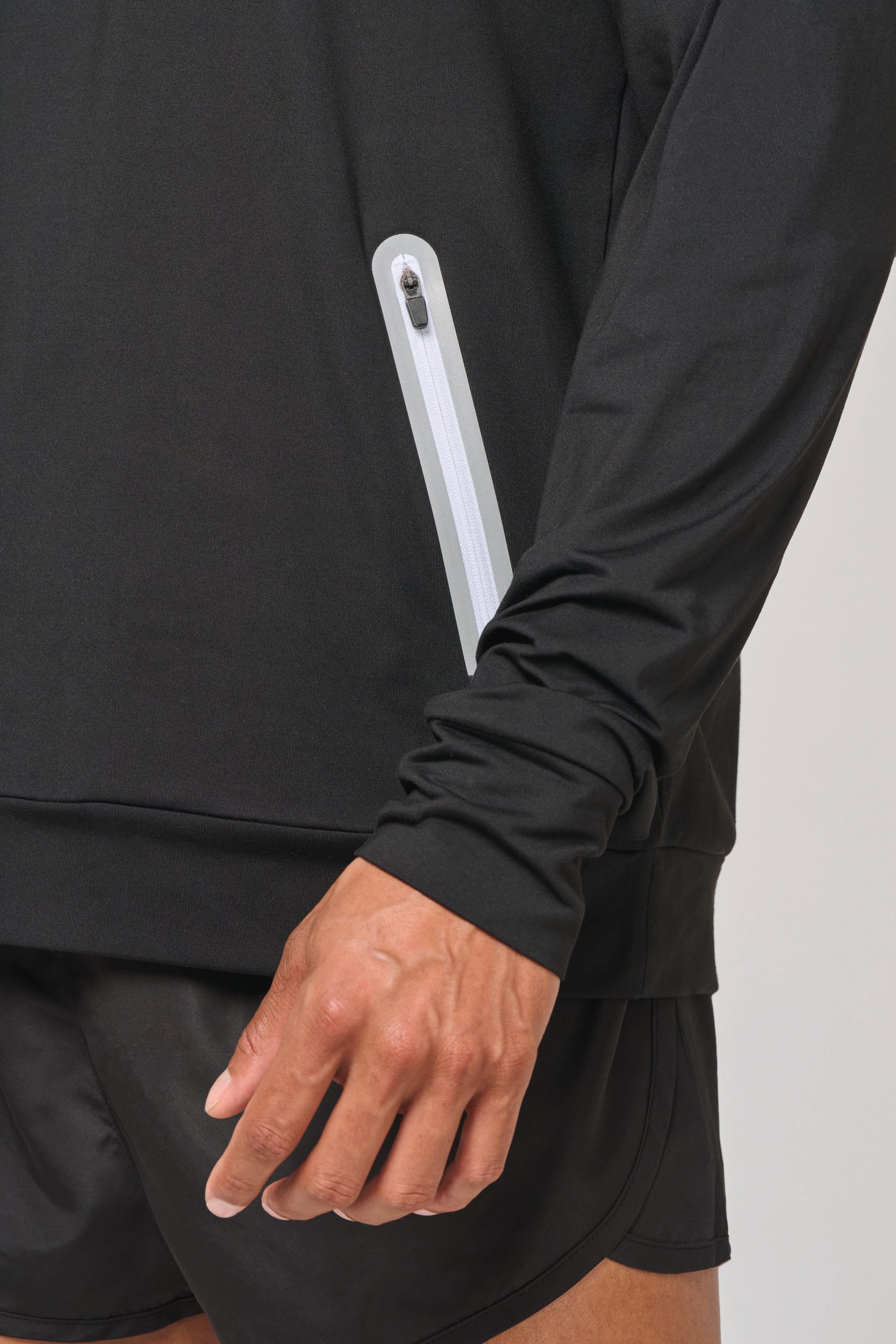 Sweatshirt de desporto 1/2 fecho com capuz unissexo - PROACT®