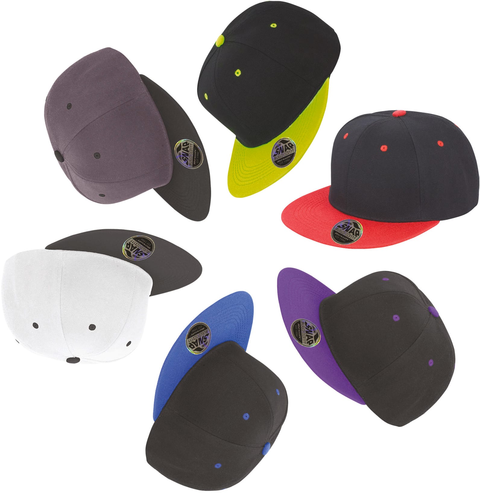 Bronx Original Flat Peak Snapback Dual Colour Cap - Result