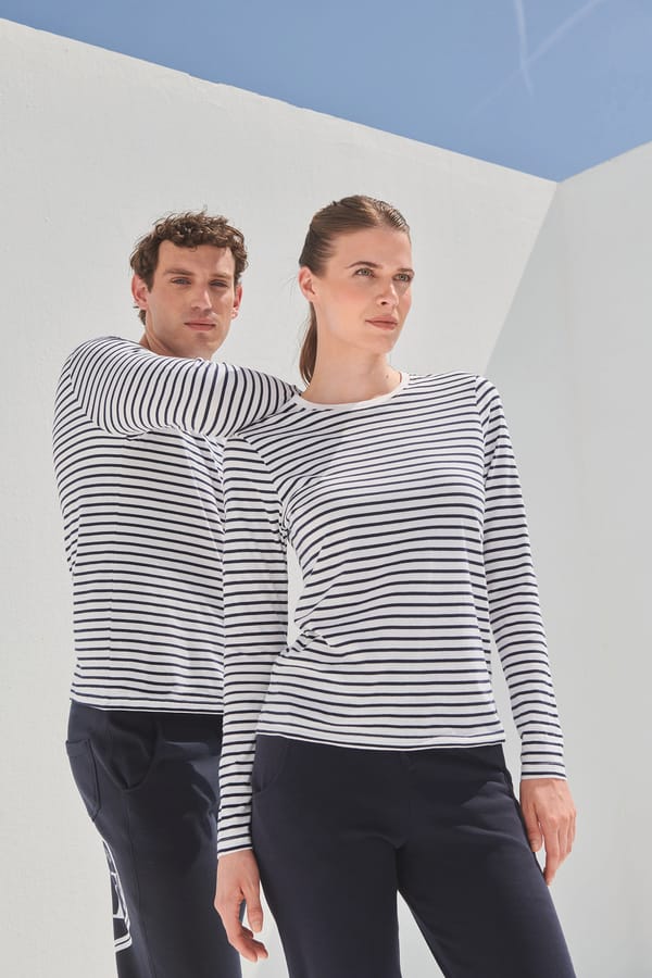 T-shirt rayé manches longues - SF Clothing